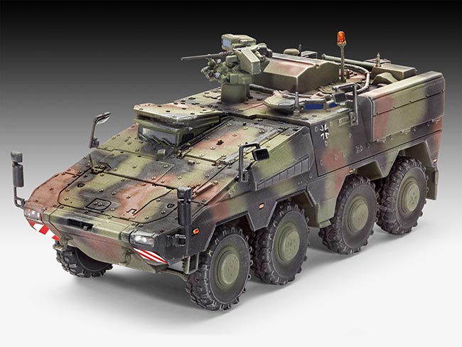 BLINDADO ALEMÃO GTK BOXER FUFZ A1 ESC.: 1/72 - Aeromodelismo HobbyMod